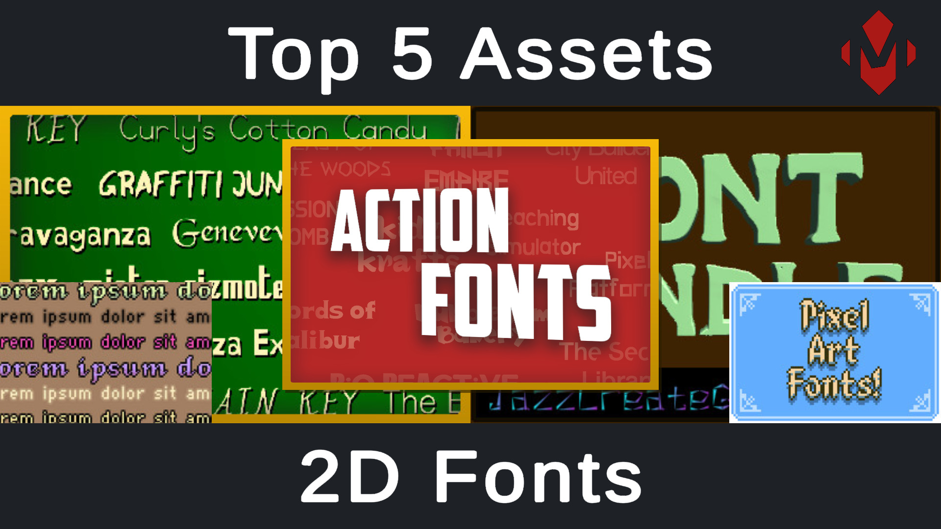 Top 5 Unity Assets - 2D Fonts | ProjectMakers - Softwareentwickler aus ...